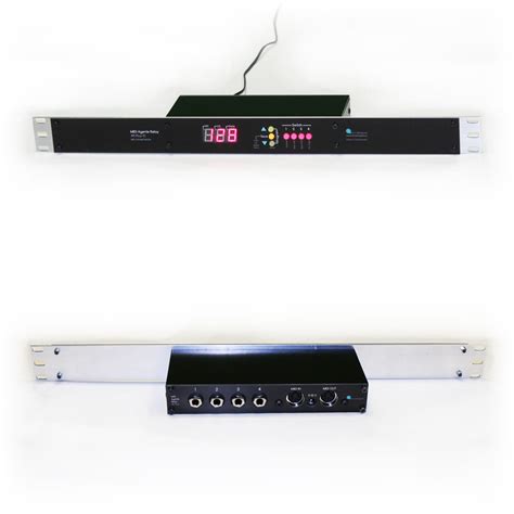 MIDI Switcher With 4 Relays To Rack