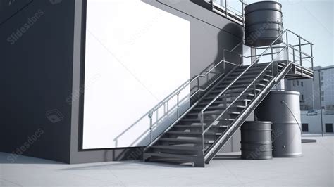 Stairs Leading Up To A Building Powerpoint Background For Free Download Slidesdocs