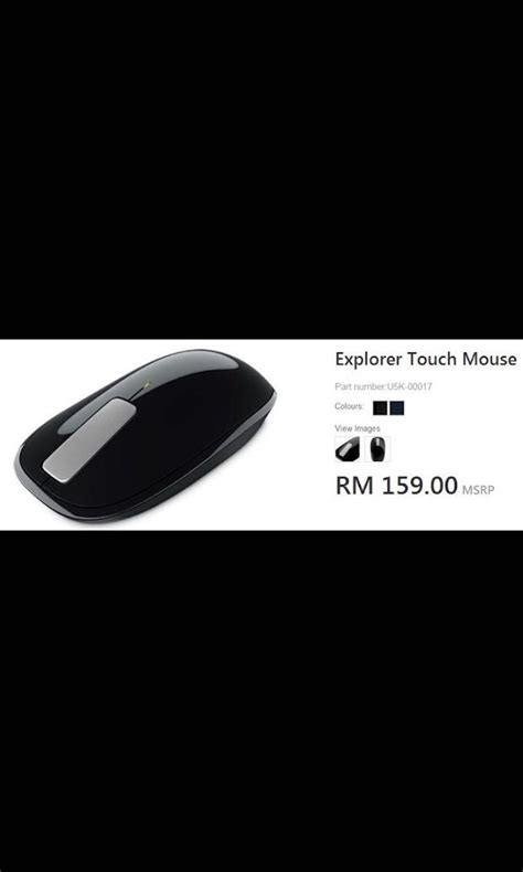 Microsoft Explorer Touch Mouse 1490 Computers And Tech Parts