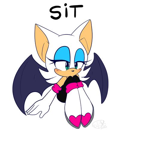 Rouge Sit Art By Yoshiyoshi700 Rsonicthehedgehog