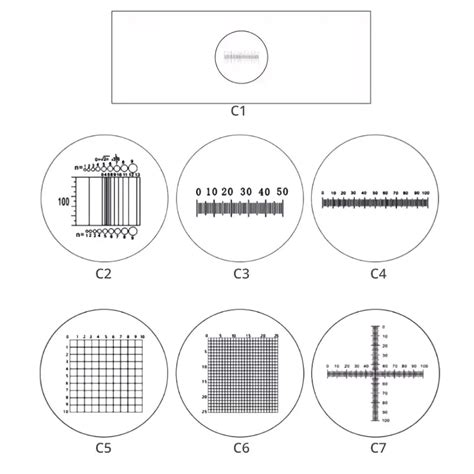 Microscope Eyepiece Reticle Graticule Micrometer For Measurement