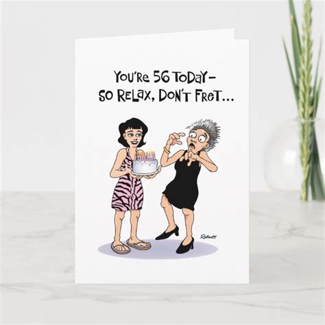 Funny 56th Birthday Card