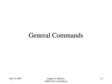 Ppt Unix Commands Powerpoint Presentation Free Download Id159630
