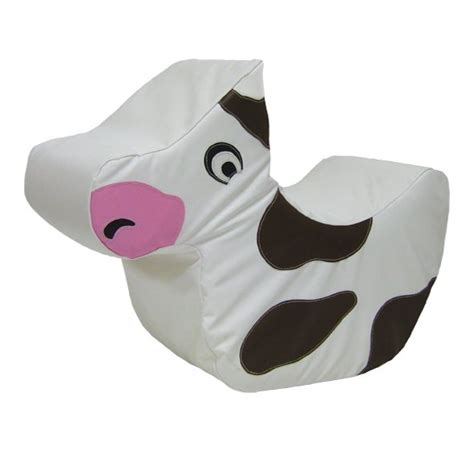 Cow Soft Play Rocker For Farm Themed Indoor Playgrounds