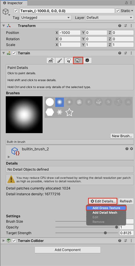 Working With The Terrain Editor Unity Learn