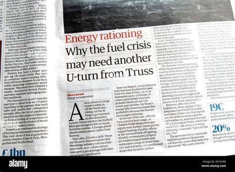Energy Rationing Why The Fuel Crisis May Need Another U Turn From Truss Guardian Newspaper