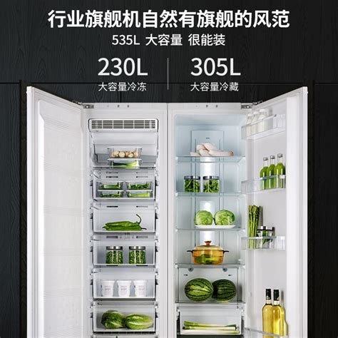 Ascoli全嵌入式冰箱内嵌家用双开门超薄隐藏镶嵌式大容量一体橱柜 虎窝淘