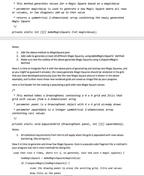 Magic Squares Csc 142 Programming Assignment 4 Due