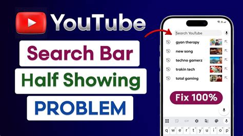 How To Fix Youtube Search Bar Not Showing Problem 2025 Youtube Search Bar Half Showing Problem