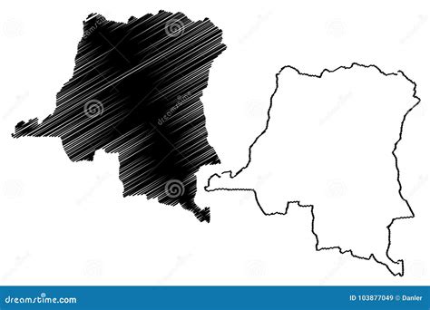 Democratic Republic Of Congo Map Vector Stock Vector Illustration Of Abstract Homeland 103877049