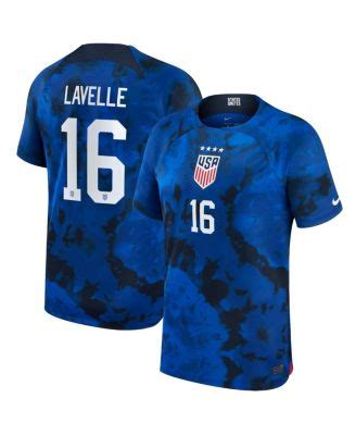 Mens Nike Rose Lavelle Blue Uswnt 202223 Away Breathe Stadium Replica