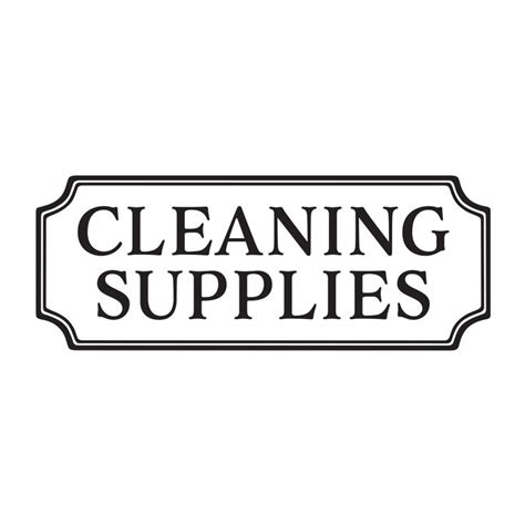 Cleaning Supplies Vinyl Wall Decal Glass Door Decal Vinyl Wall Decals Vinyl Wall Removable
