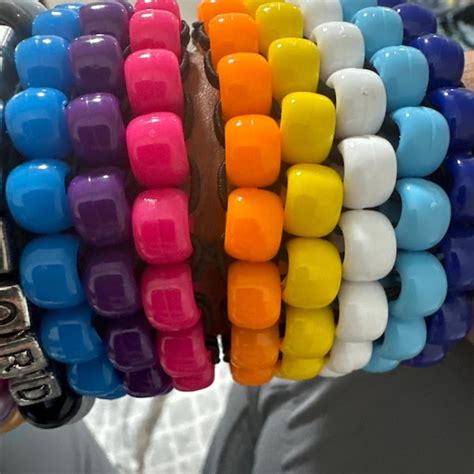 Mushroom Kandi Keychain Etsy