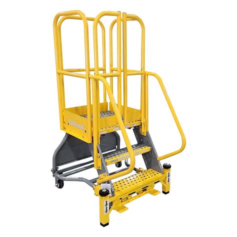 Cotterman 2 5 Ft Platform Ht Assembled Rolling Ladder 824wn5 Wmx03r37a3fgp3 Grainger