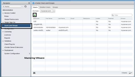 How To Create Vcenter Single Sign On User Mastering Vmware