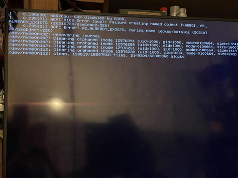 New Build Gets This Acpi Error After Install Can Only Boot If I Choose