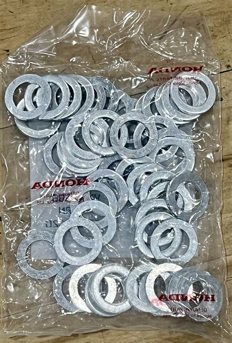 50 X Genuine Honda 14mm Oil Drain Plug Crush Washers Mtf 94109 14000