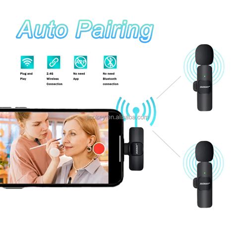 High Quality Noise Reduction Lightning Port Professional Stereo Reverberation Wireless Lavalier
