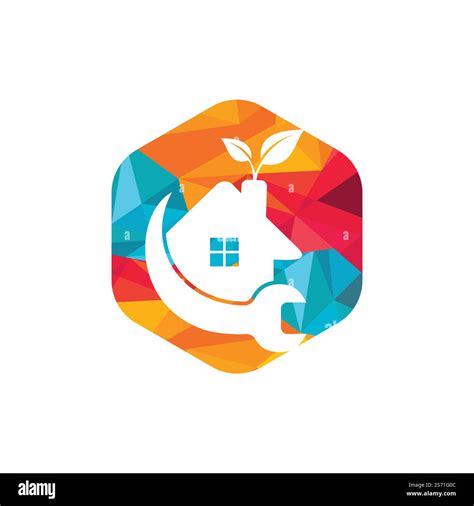 House Repair Vector Logo Design Template Home Restoration And