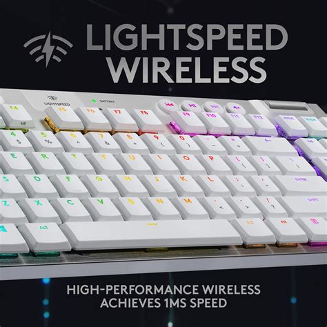 Logitech G915 Lightspeed Tenkeyless Trådløst Gamingtastatur Hvit Elkjøp Elkjøp