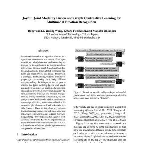 Joyful Joint Modality Fusion And Graph Contrastive Learning For