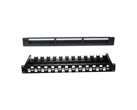 D Link Npp Al1blk241 Patch Panel Cat5ecat6 24 Port Unloaded Redlinesys