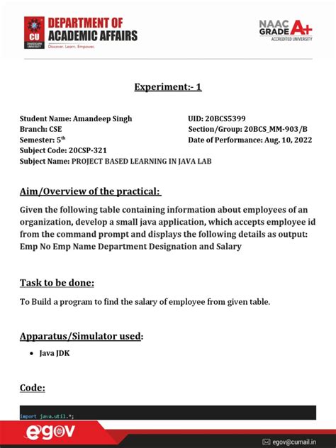 Amandeep Singh 20bcs5399 Pblj Worksheet 1 Pdf Programming