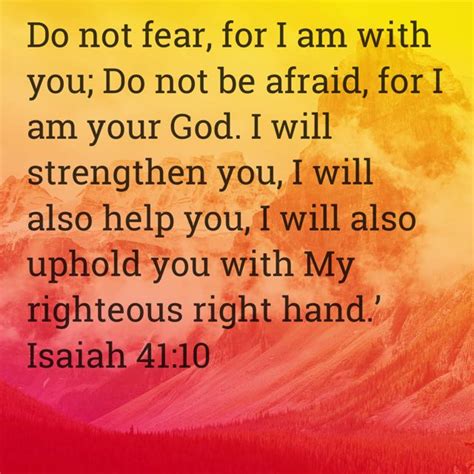 An Image With The Words Do Not Fear For I Am With You Do Not Be Afraid