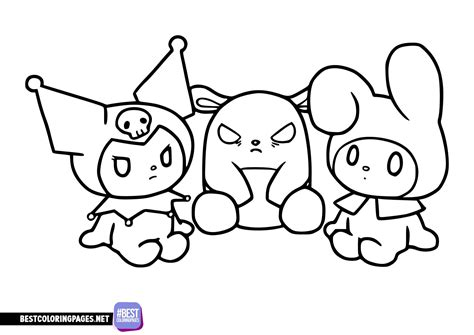 Kuromi House Coloring Pages