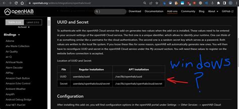 Uuid And Secret For Openhab30 Windows Openhab Cloud Openhab Community