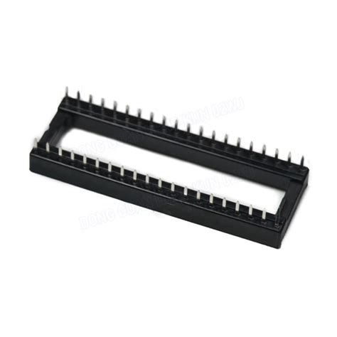 40 핀 스퀘어 홀 Ic 소켓 집적 회로 커넥터 5 개 Pcb 회로 기판 인라인 Ic 소켓 Dip 칩 전자 어댑터 전기 장비 및 소모품