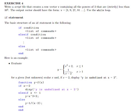 Solved Exercise 4 Write A Script File That Creates A Row