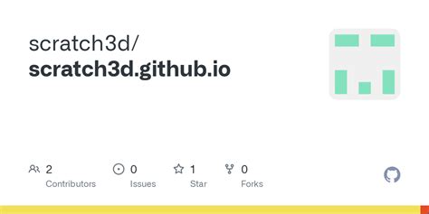 GitHub Scratch D Scratch D Github Io