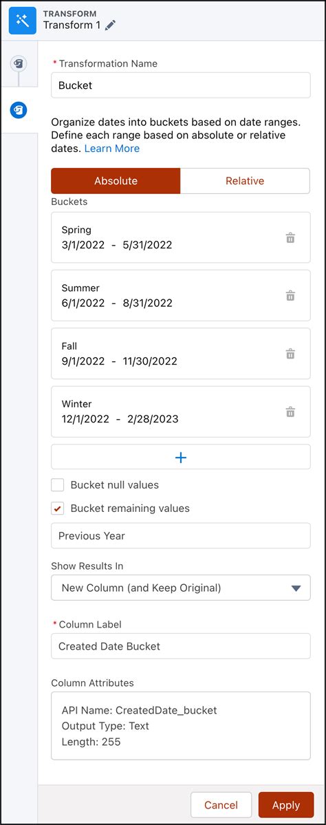 Crm Analytics Categorize Data With Bucket Field Automation Champion