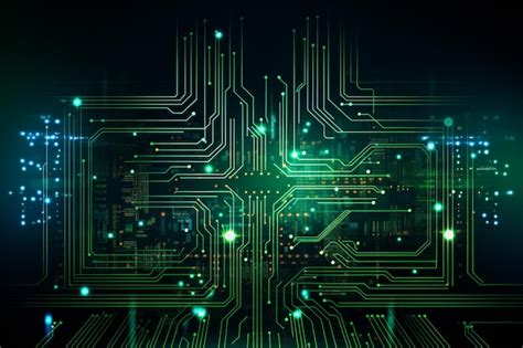 Premium Ai Image Data Technology Background Abstract Background Connecting Dots And Lines On