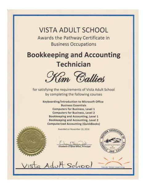Bookkeeping And Accounting Technician Certificate Pdf