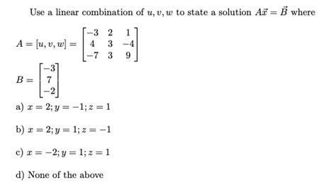 solved consider an nxn matrix with rref a 1 which is