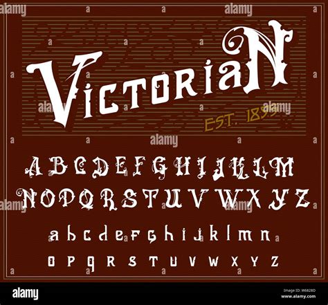 Victorian Lettering W