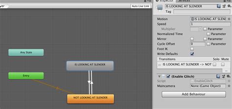 C Enable Control Script On Game Object From Animator Controller In