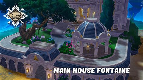 Main House Fontaine Genshin Impact Serenitea Pot Design Youtube