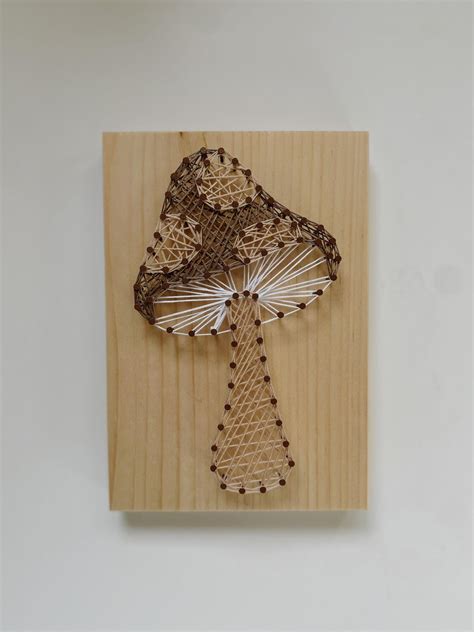 Mushroom Diy String Art Kit Diy String Art Craft Kit String Art
