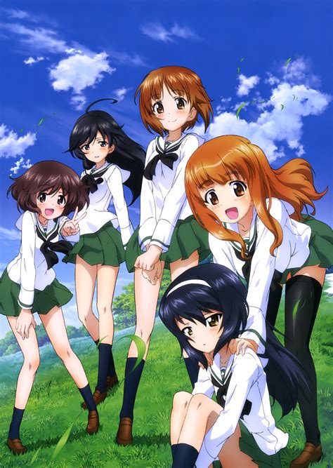 Akiyama Yukariisuzu Hananishizumi Mihotakebe Saori And Reizei Mako~girls Und Panzer By
