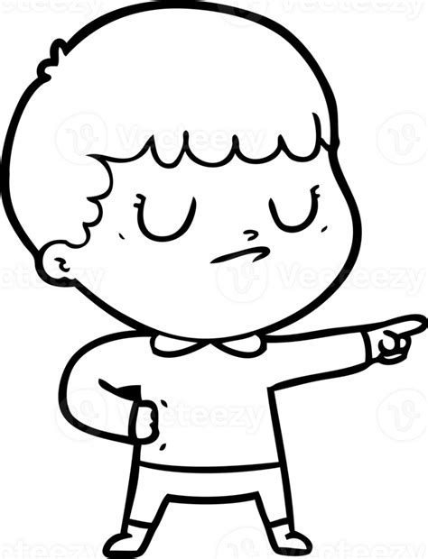 Cartoon Grumpy Boy 45257350 Png