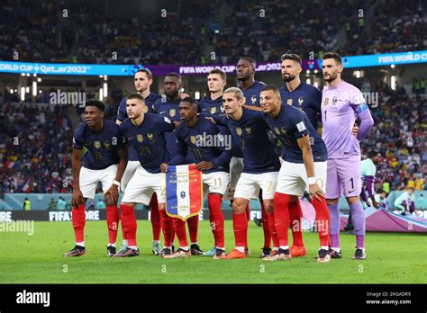 Al Wakrah Qatar 22nd Nov 2022 France Team Group Line Up Fra