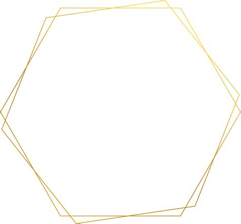 Luxury Wedding Geometric Gold Frame Border 11998064 PNG