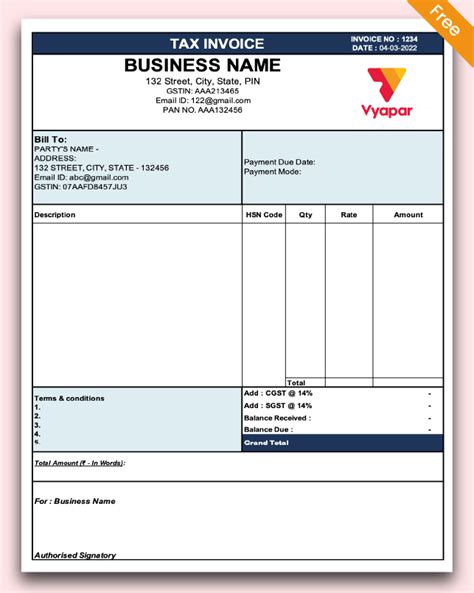 Invoice Format In Excel India Consultancy Invoice Format In Excel India