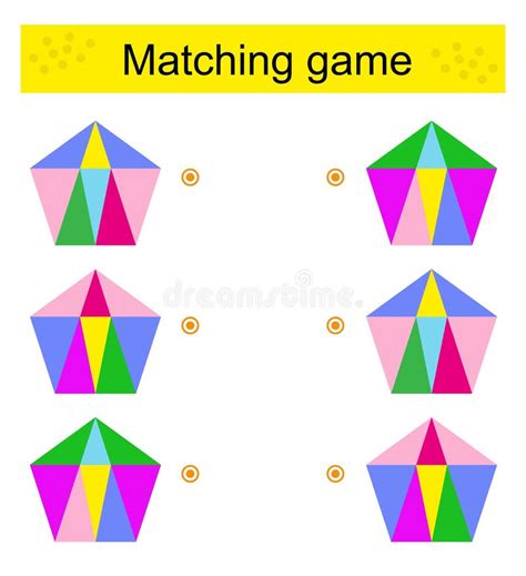 Matching Game Task For The Development Of Attention And Logic Stock