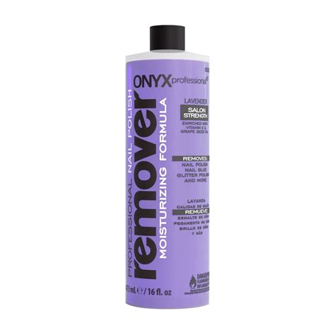 Onyx Professional Moisturizing Formula Lavender Nail Polish Remover 16