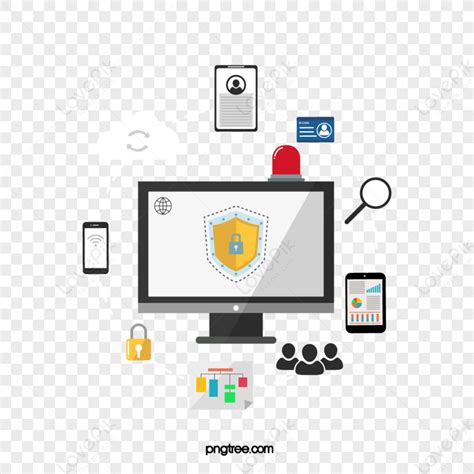 Computer Network Security Information Mapcloudsigncommunication Png