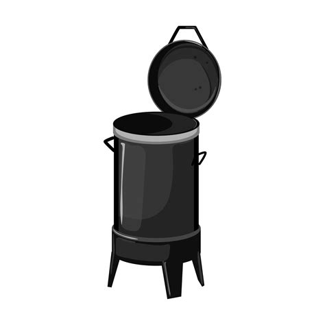 Meat Smoker Bbq Cartoon Vector Illustration 17407565 Vector Art At Vecteezy